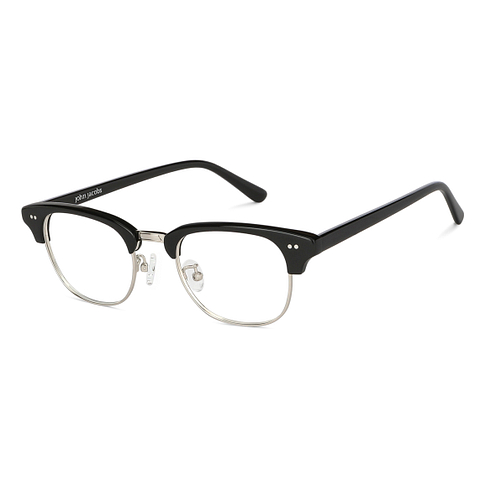 Buy John Jacobs Black Stainless Steel Club Master Spectacles Online ...
