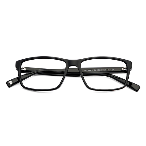 Black Full Rim Rectangle John Jacobs Rich Acetate JJ E14007S-C2 ...