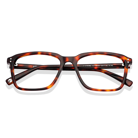 Tortoise Full Rim Square John Jacobs Rich Acetate JJ E14008L-C2 Eyeglasses