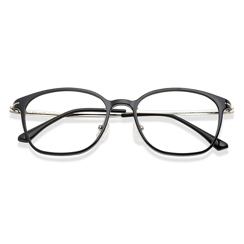 Black Gunmetal Black Full Rim Square John Jacobs SG Flex JJ E13434AF ...