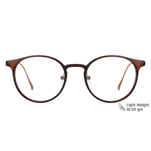 Buy John Jacobs Brown Ultem Round Spectacles Online || Lenskart ...