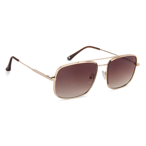 Gold Brown Gradient Full Rim Square Medium (Size-58) John Jacobs JJ ...