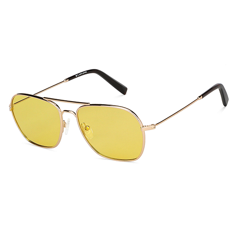 Buy Yellow Rose Gold Full Rim Aviator John Jacobs JJ TINTS JJ S12811 ...