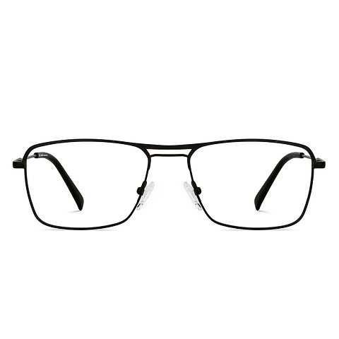 Matte Black Full Rim Square John Jacobs Supreme Steel JJ E13580-C2 ...