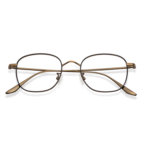 Buy John Jacobs Gold Titanium Square Spectacles Online || Lenskart ...