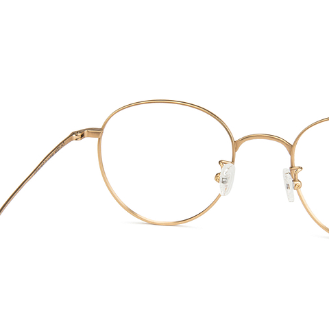 Buy Gold Full Rim Round John Jacobs SG Pro Series JJ E13425AF-C1 ...