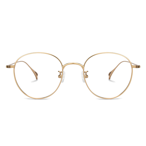 Buy John Jacobs Gold Titanium Round Spectacles Online || Lenskart ...