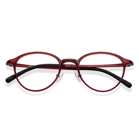 Buy Lenskart Air Red Ultem Round Spectacles Online || Lenskart ...