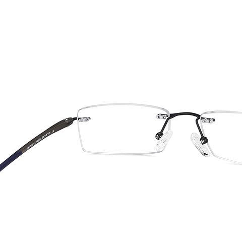 Buy Black Grey Blue Rimless Rectangle Lenskart Air Air Essentials ...
