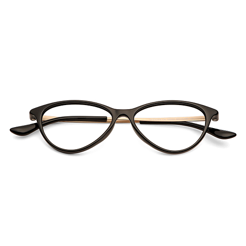 Buy Black Gold Full Rim Cat Eye Lenskart Air fusion LA E12054-C4 ...