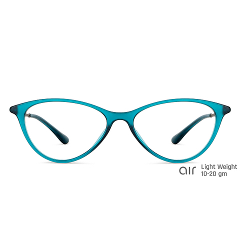 Buy Matte Blue Matte Gunmetal Blue Full Rim Cat Eye Lenskart Air fusion ...