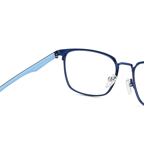 Buy Blue Full Rim Square Lenskart Air Fusion LA E12315-C2 Eyeglasses at ...
