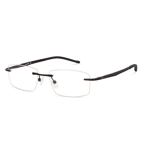 Buy Black Rimless Rectangle Lenskart Air fusion LA E12386-C1 Eyeglasses ...