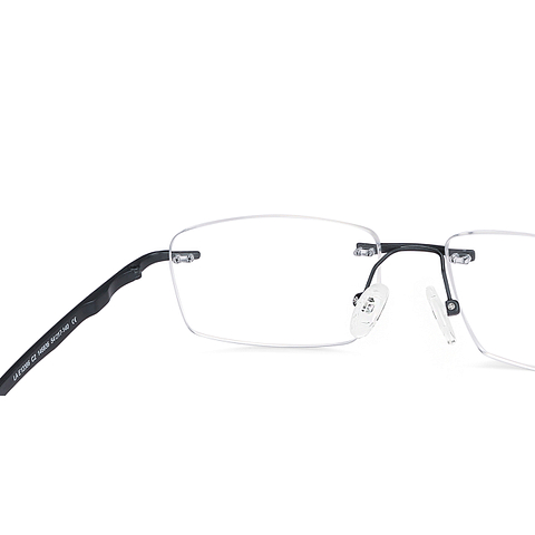 Buy Grey Blue Rimless Rectangle Lenskart Air fusion LA E12386-C2 ...