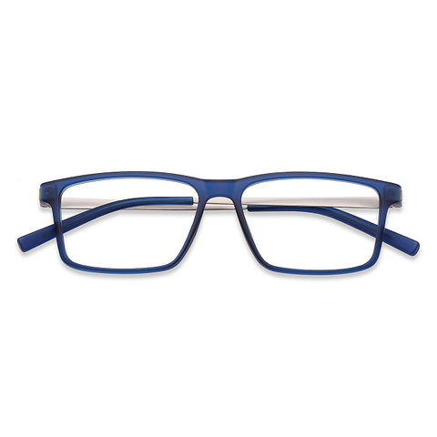 Buy Navy Blue Gunmetal Navy Blue TR90 Rectangle Lenskart Air fusion LA ...