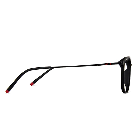 Buy Blue Block Zero Power Phone Computer Glasses: Black Full Rim Square ...