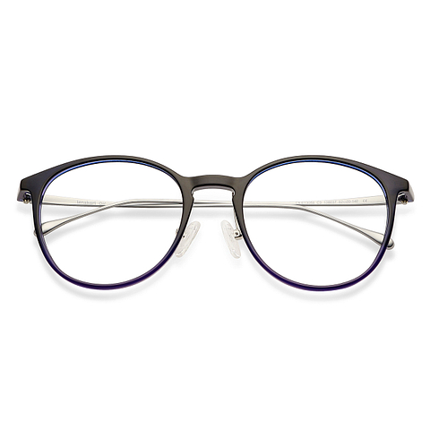 Buy Lenskart Air Blue Ultem Round Spectacles Online || Lenskart ...