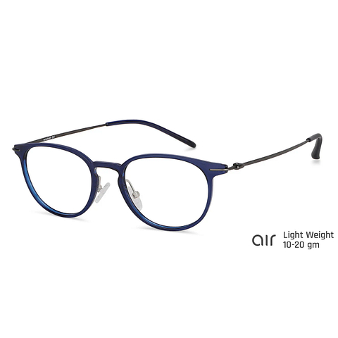 Buy Lenskart Air Blue Ultem Round Spectacles Online || Lenskart ...
