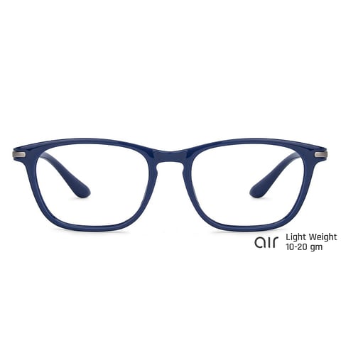 Buy Lenskart Air Essentials LA: Sky Blue Silver Sky Blue Full Rim ...