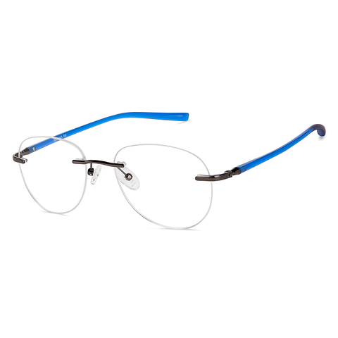 Shop online for Blue Block Phone Computer Glasses: Gunmetal Blue ...