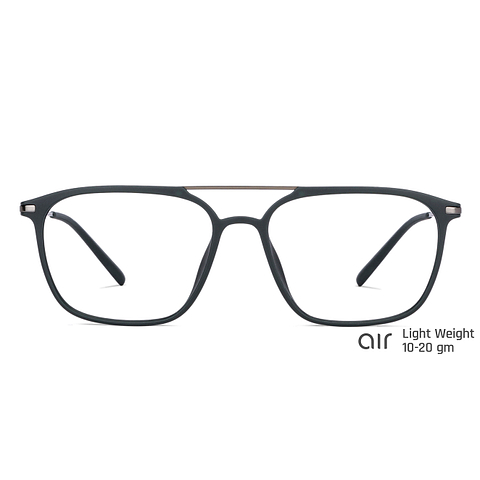 Matte Green Gunmetal Green Full Rim Square Lenskart Air Signia LA ...