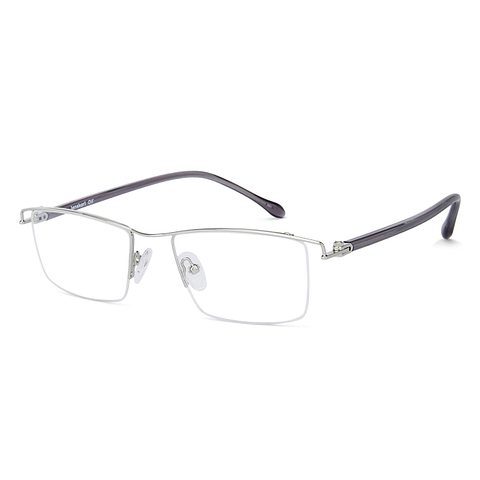 Buy Blue Block Zero Power Phone Computer Glasses: Lenskart Air: Silver ...