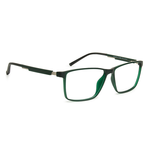 Green Black Full Rim Square Lenskart Air Essentials LA E13234-C5 Eyeglasses