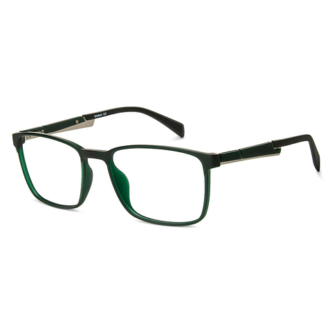 Matte Green Silver Black Full Rim Square Lenskart Air Essentials LA ...