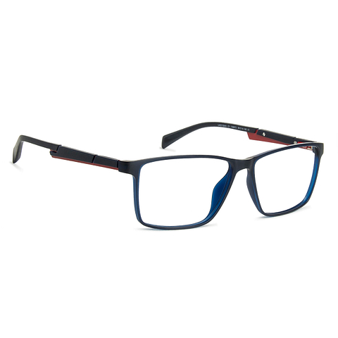 Matte Blue Red Full Rim Square Lenskart Air LA Air Essentials LA E13243 ...