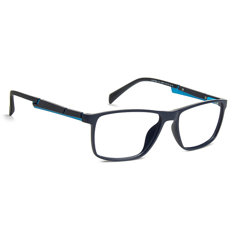 Buy Matte Blue Sky Blue Full Rim Rectangle Lenskart Air Essentials LA ...