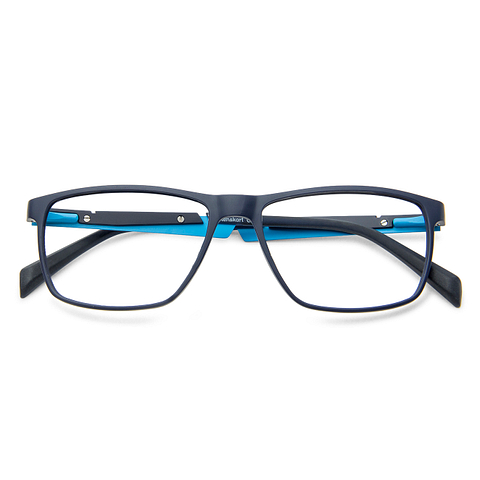 Buy Matte Blue Sky Blue Full Rim Rectangle Lenskart Air Essentials LA ...