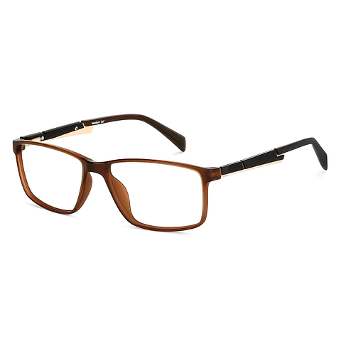 Buy Matte Brown Gold Full Rim Rectangle Lenskart Air Essentials LA ...