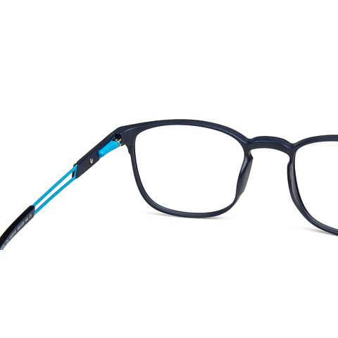 Buy Matte Blue Sky Blue Full Rim Square Lenskart Air LA Air Essentials ...