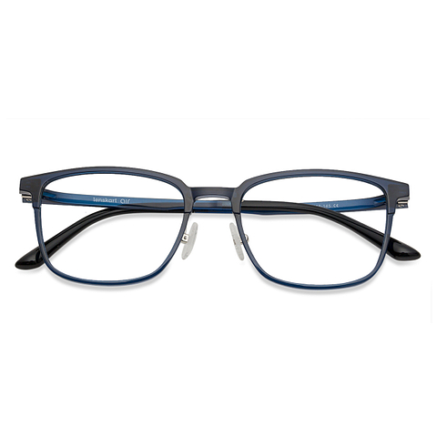 Buy Lenskart Air Blue Ultem Square Spectacles Online || Lenskart ...