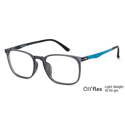 Buy Grey Sky Blue Black Full Rim Square Lenskart Air SG Flex LA ...