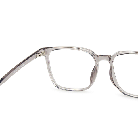 Buy Grey Transparent Full Rim Square Lenskart SG Essentials LA E13384AF ...