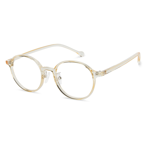 Buy Orange Transparent Full Rim Round Lenskart SG Essentials LA ...