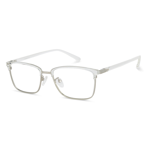 Silver Transparent Full Rim Square Lenskart SG Essentials LA E13513AF ...