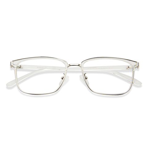 Buy Lenskart Air Silver TR90 Rectangle Spectacles Online || Lenskart ...