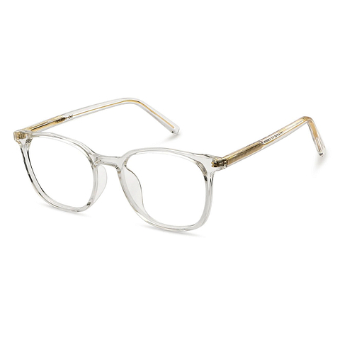 Buy Transparent Gold Full Rim Square Lenskart Air Essentials LA E13514 ...
