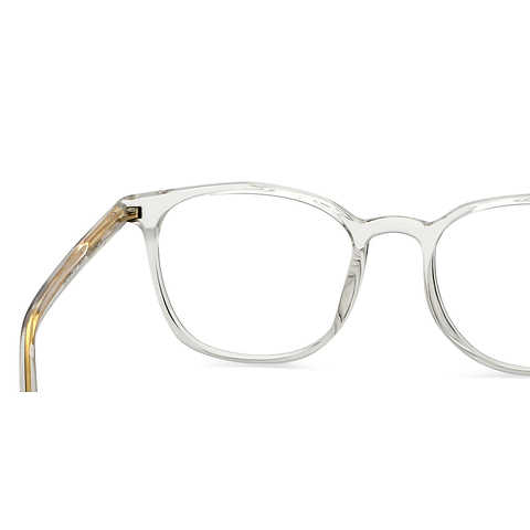 Buy Transparent Gold Full Rim Square Lenskart Air Essentials LA E13514 ...