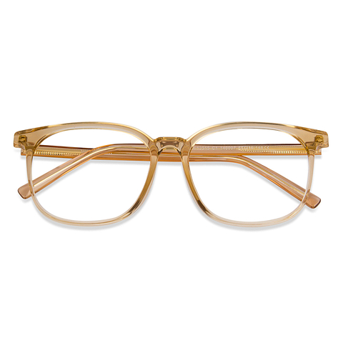 Buy Brown Transparent Full Rim Square Lenskart Air Essentials LA E13515 ...