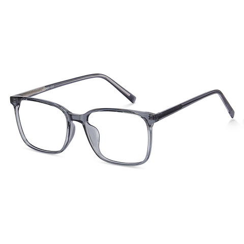 Grey Transparent Silver Full Rim Rectangle Lenskart Air Essentials LA ...