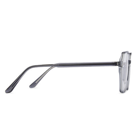 Buy Grey Transparent Silver Full Rim Hexagonal Lenskart Air Essentials ...