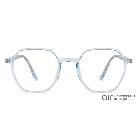 Buy Lenskart Air Blue TR90 Hexagonal Spectacles Online || Lenskart ...