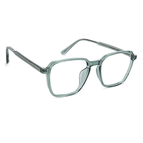 Buy Green Transparent Full Rim Square Lenskart SG Essentials C1 ...
