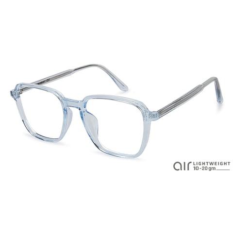 Buy Blue Transparent Full Rim Square Lenskart SG Essentials C2 ...