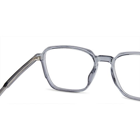 Buy Grey Transparent Full Rim Square Lenskart SG Essentials C3 ...