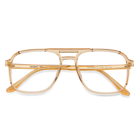 Buy Lenskart Air Brown TR90 Aviator Spectacles Online || Lenskart ...