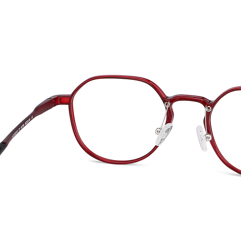 Buy Lenskart Air Red Ultem Round Spectacles Online || Lenskart ...